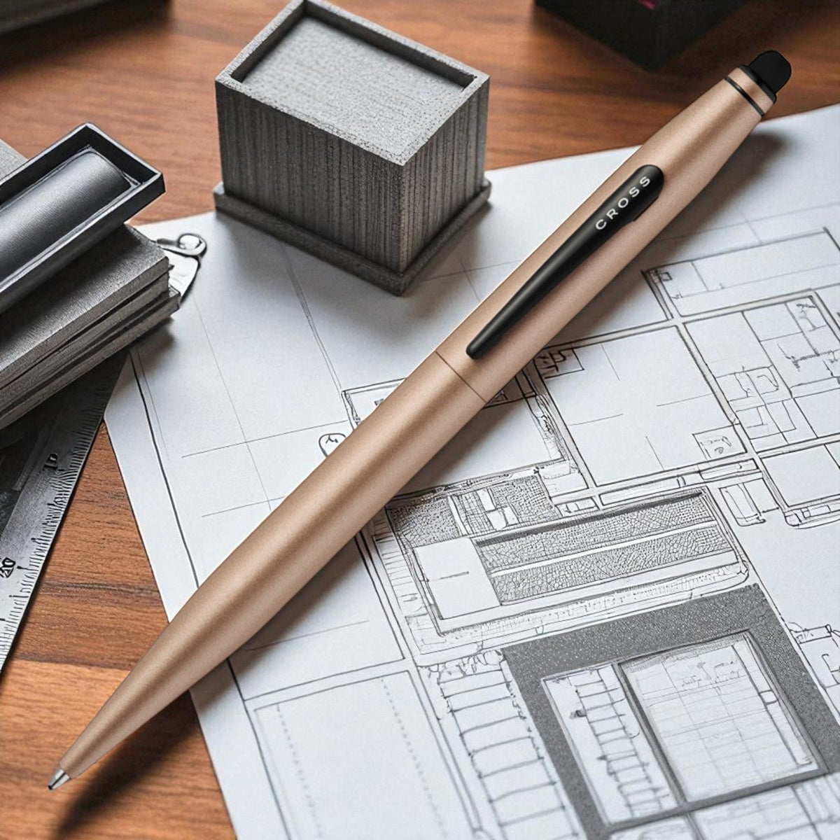 Cross Tech2 Satin Metallic Macchiato PVD Ballpoint Pen AT0652-15