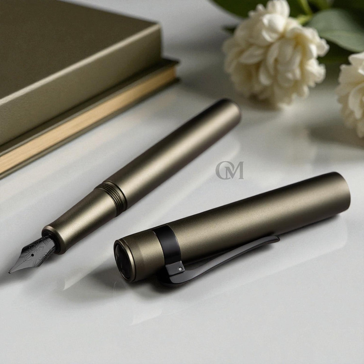 Hongdian M2 Mini Green PVD Fountain Pen