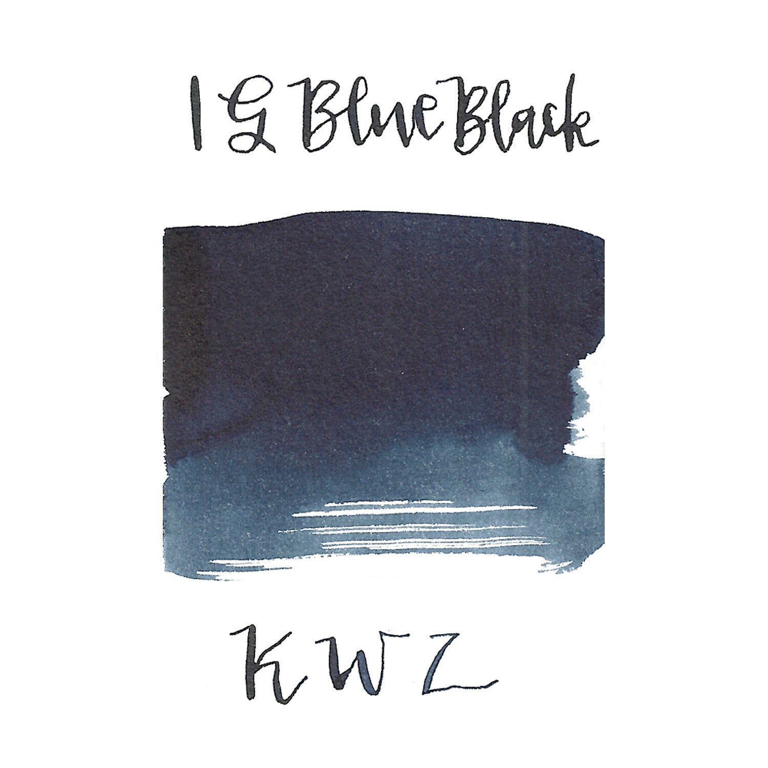 KWZ Iron Gall Ink Bottle (Blue Black - 60 ML) 1106-IG