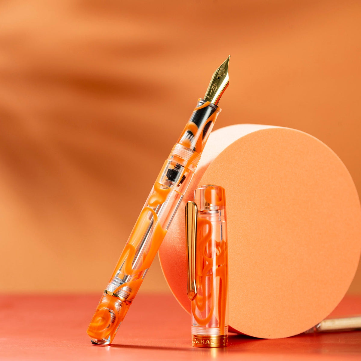 Nahvalur Original Plus Garibaldi Orange GT Fountain Pen