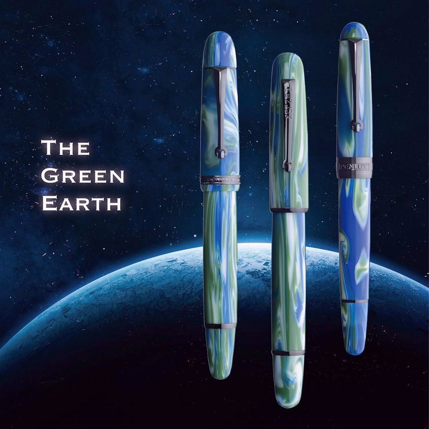 Penlux Elite The Green Earth Fountain Pen (Limited Edition)