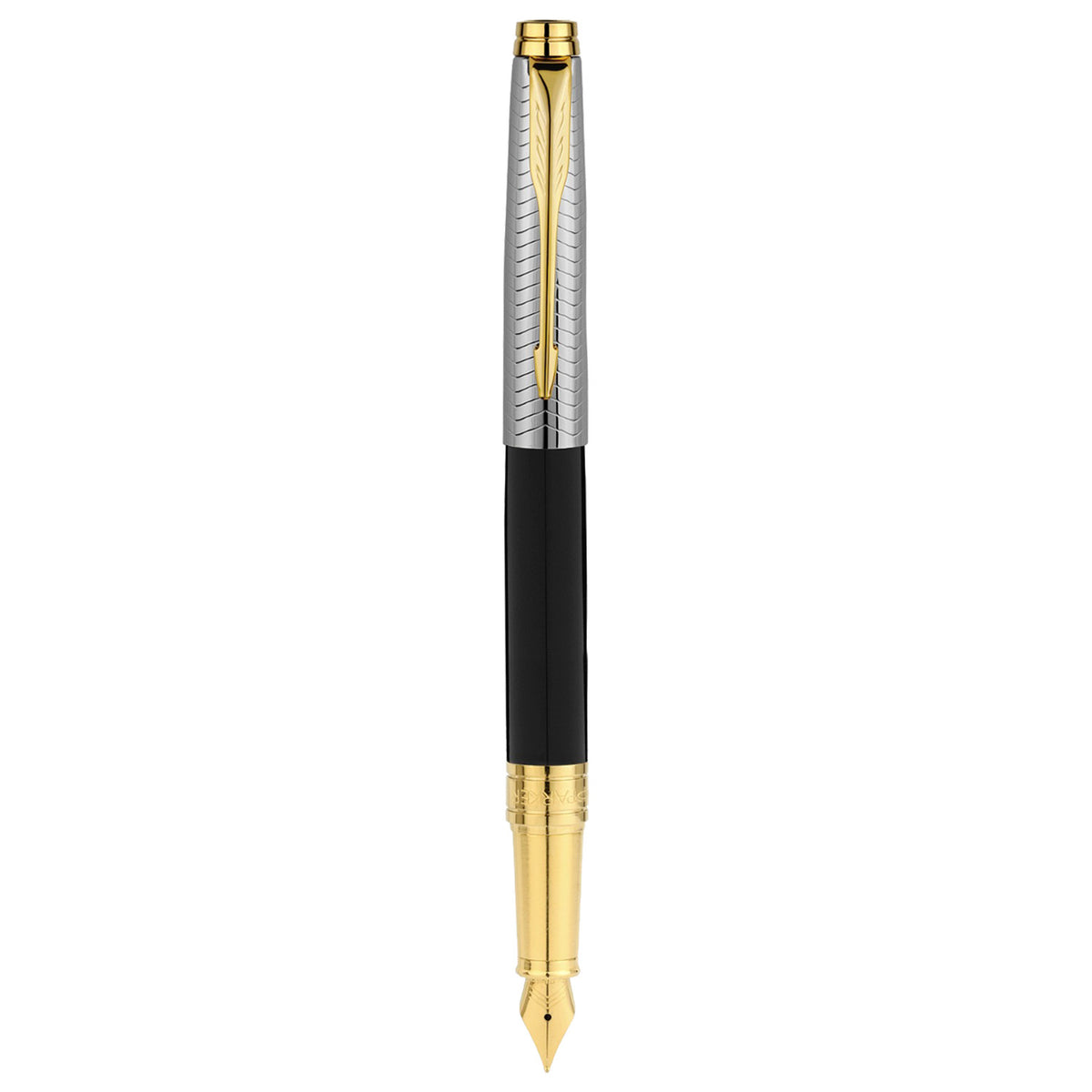 Parker Premium Aster Contemporary Black/Chrome GT Fountain Pen