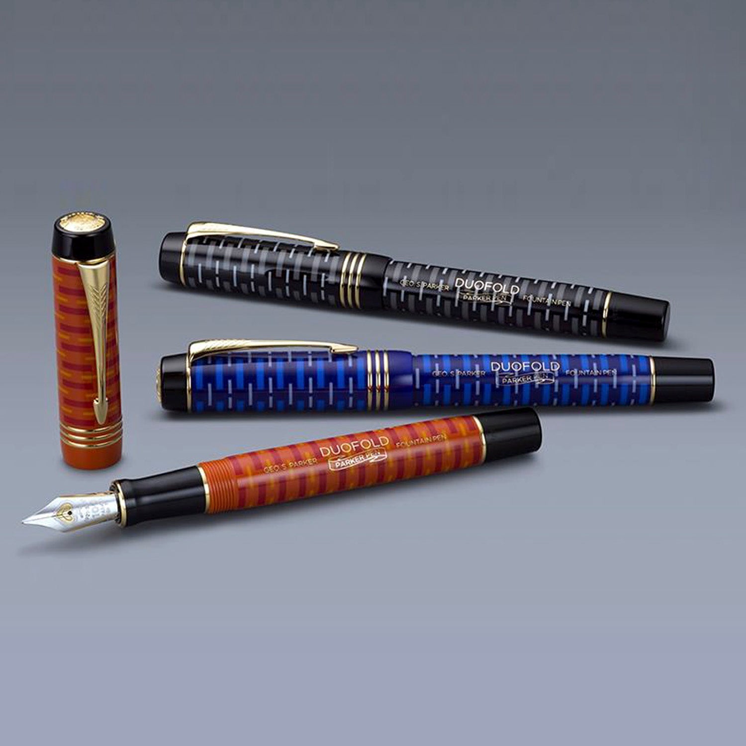 Parker Duofold 100 Red GT Fountain Pen (Limited Edition)