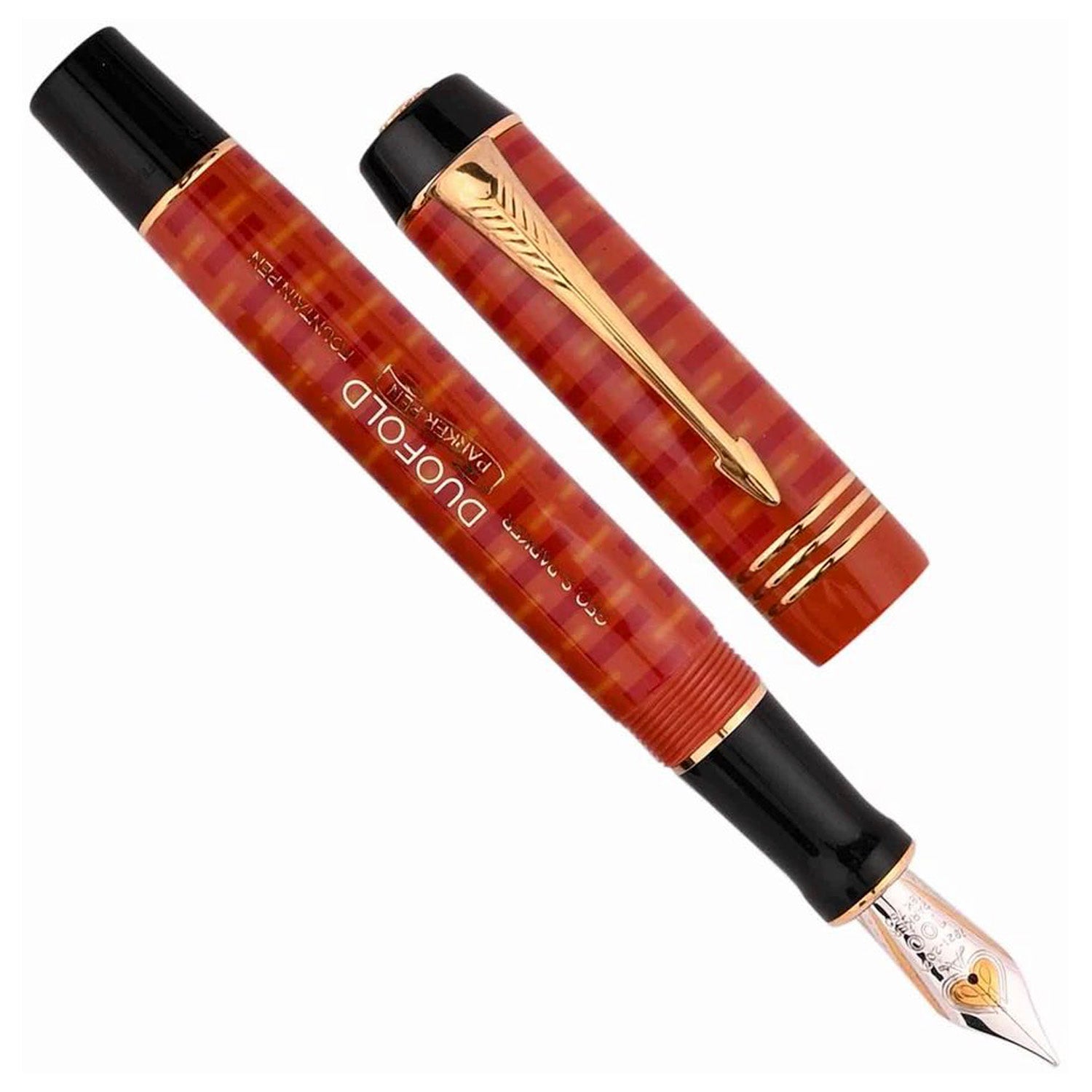 Parker Duofold 100 Red GT Fountain Pen (Limited Edition)