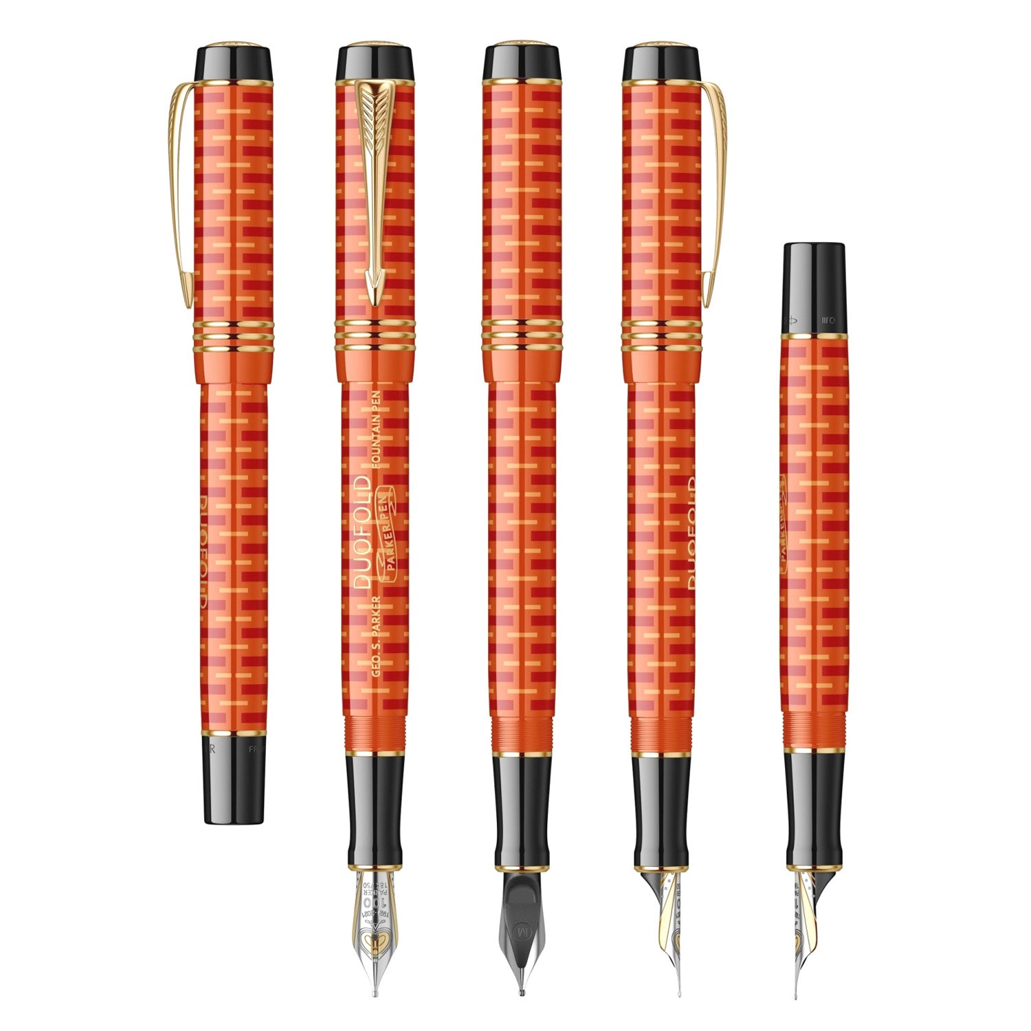 Parker Duofold 100 Red GT Fountain Pen (Limited Edition)