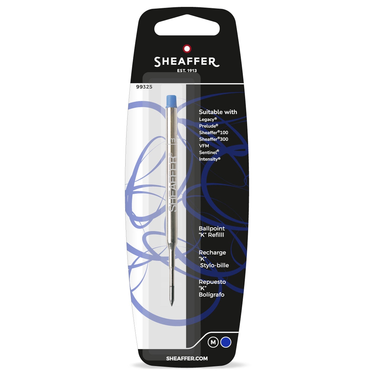 Sheaffer K Style Ballpoint Pen Refill (Blue - M) 99325