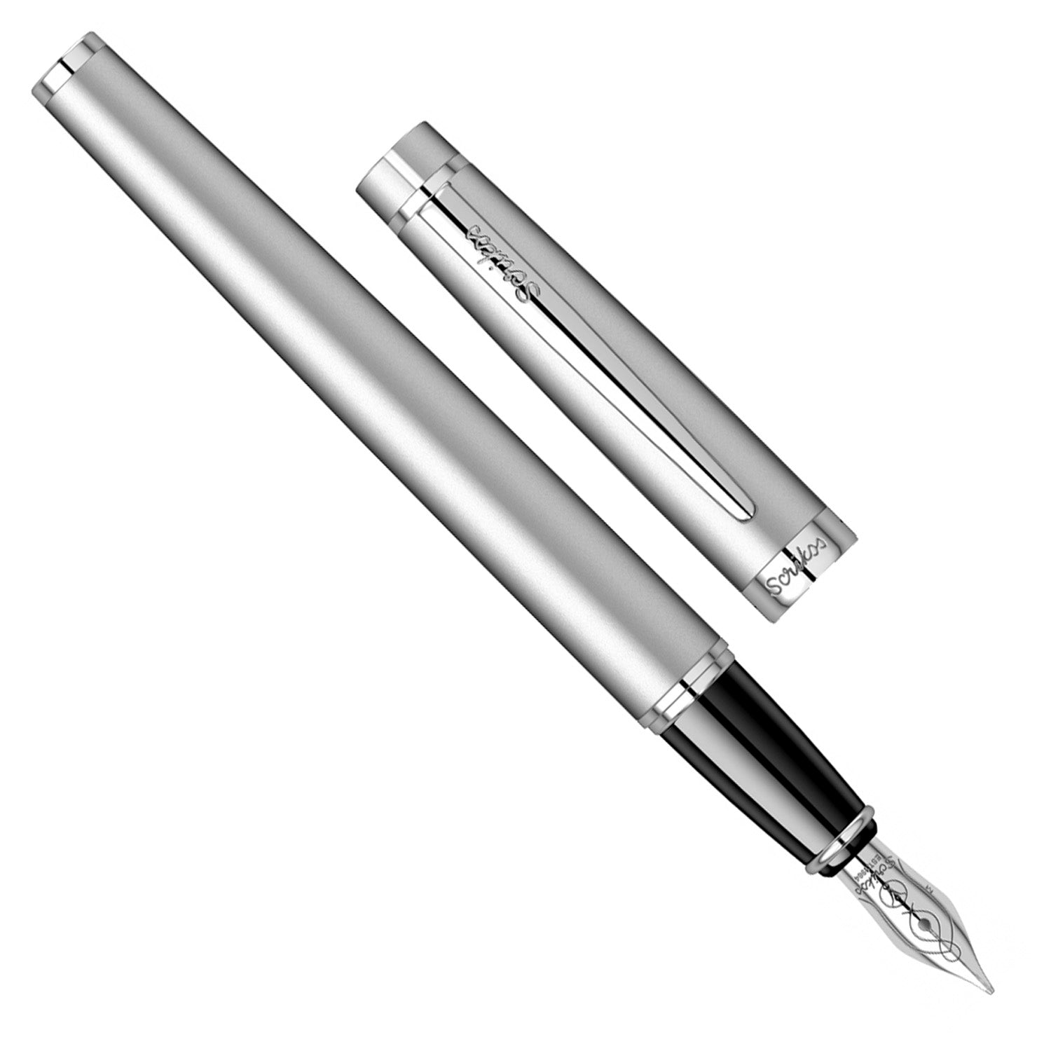 Scrikss Honour 38 Matt Chrome CT Fountain Pen