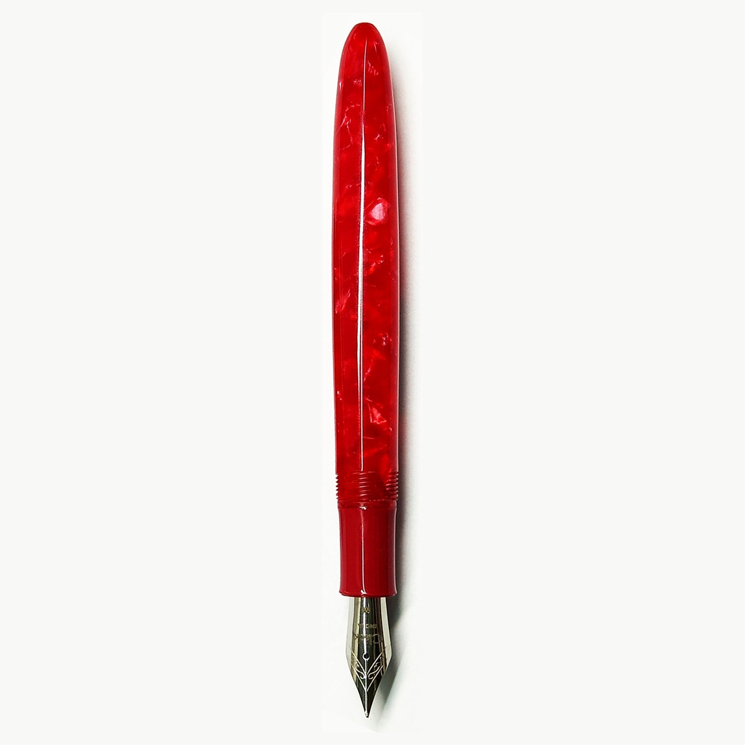 Click Falcon Acrylic Coral Red CT Fountain Pen CLK130013CR