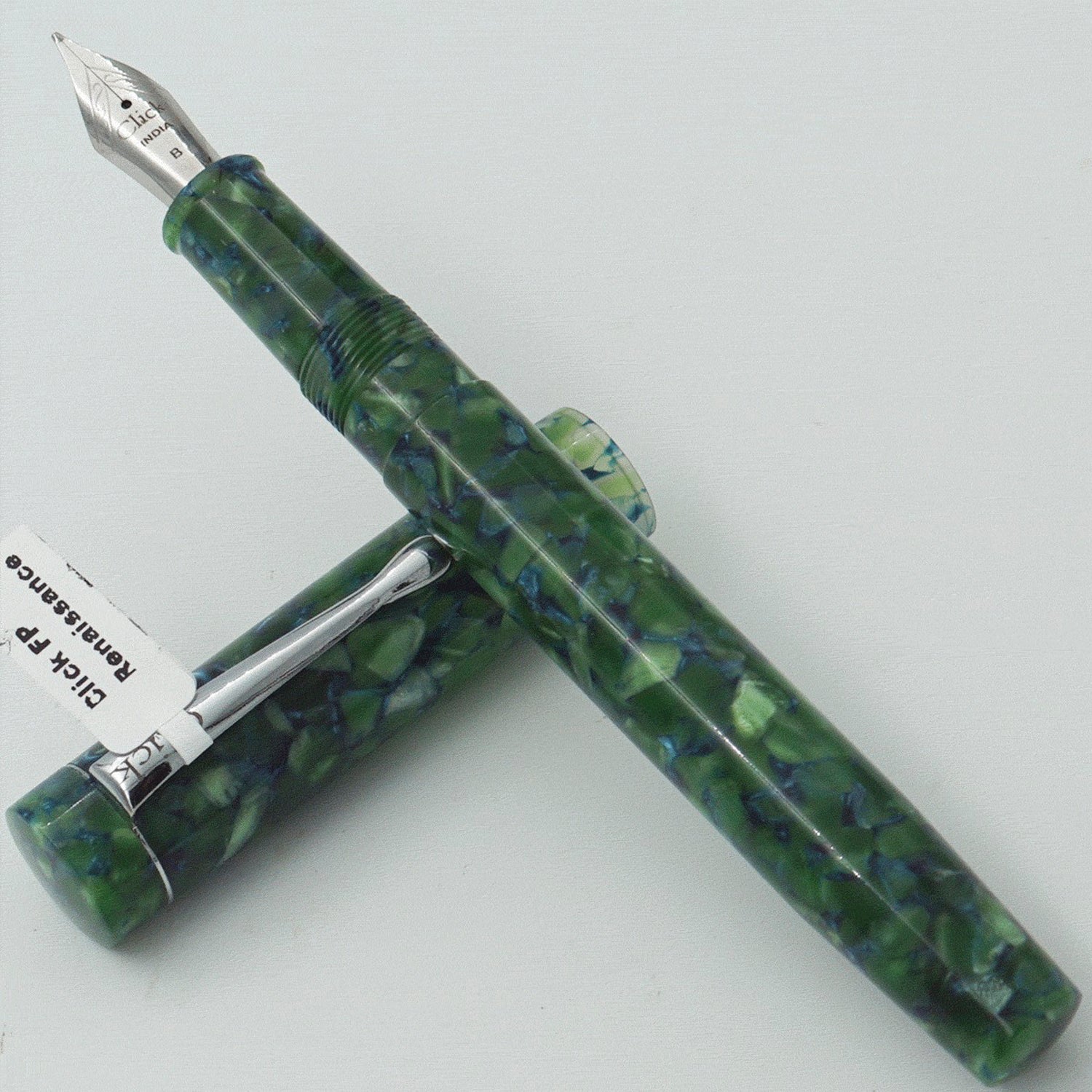 Click Renaissance Jade Green CT Fountain Pen CLK1400JG