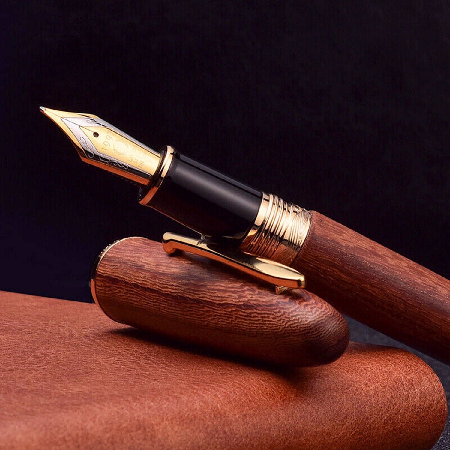 Hongdian 660 Wood Brown Fountain Pen