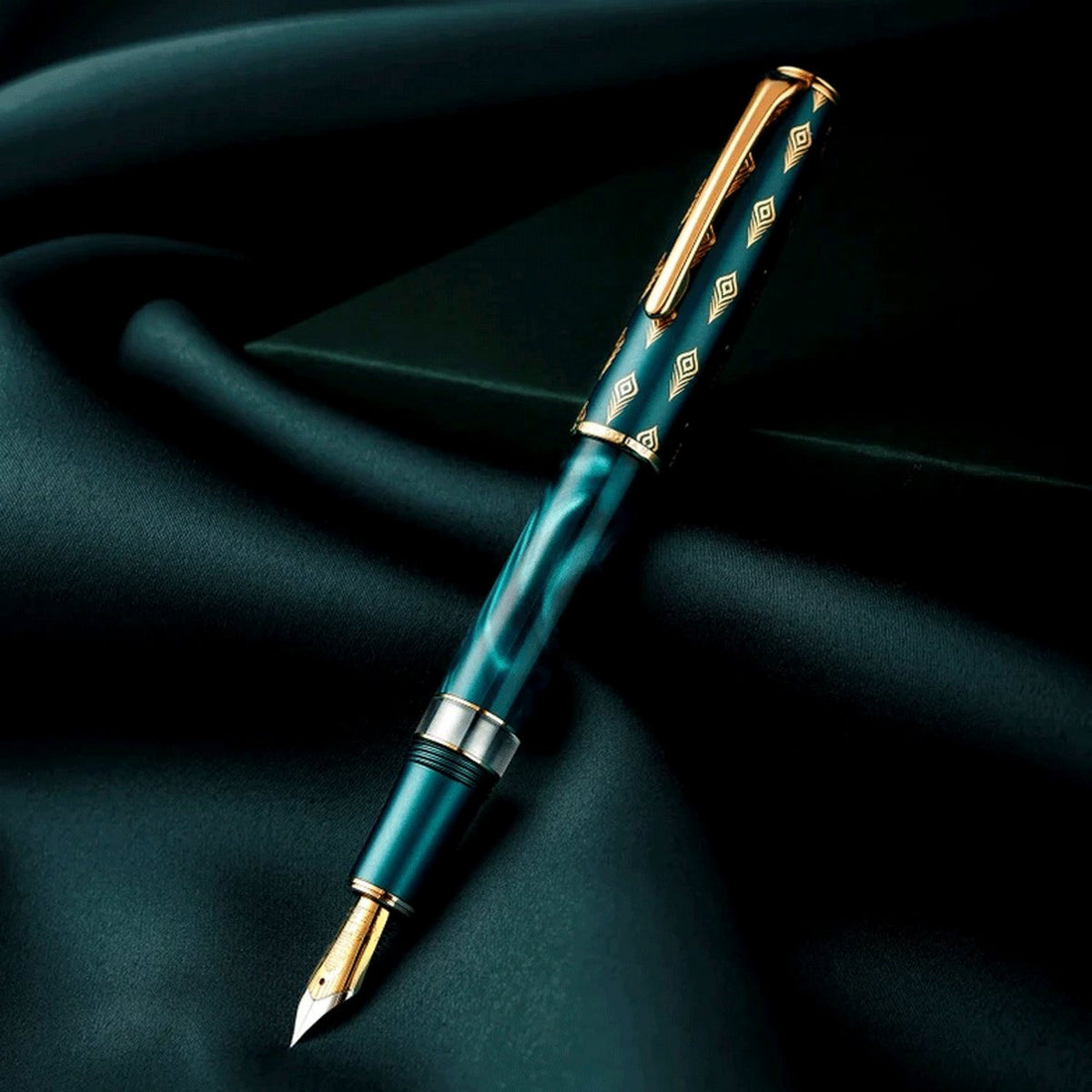 Hongdian N7 Dark Green Fountain Pen