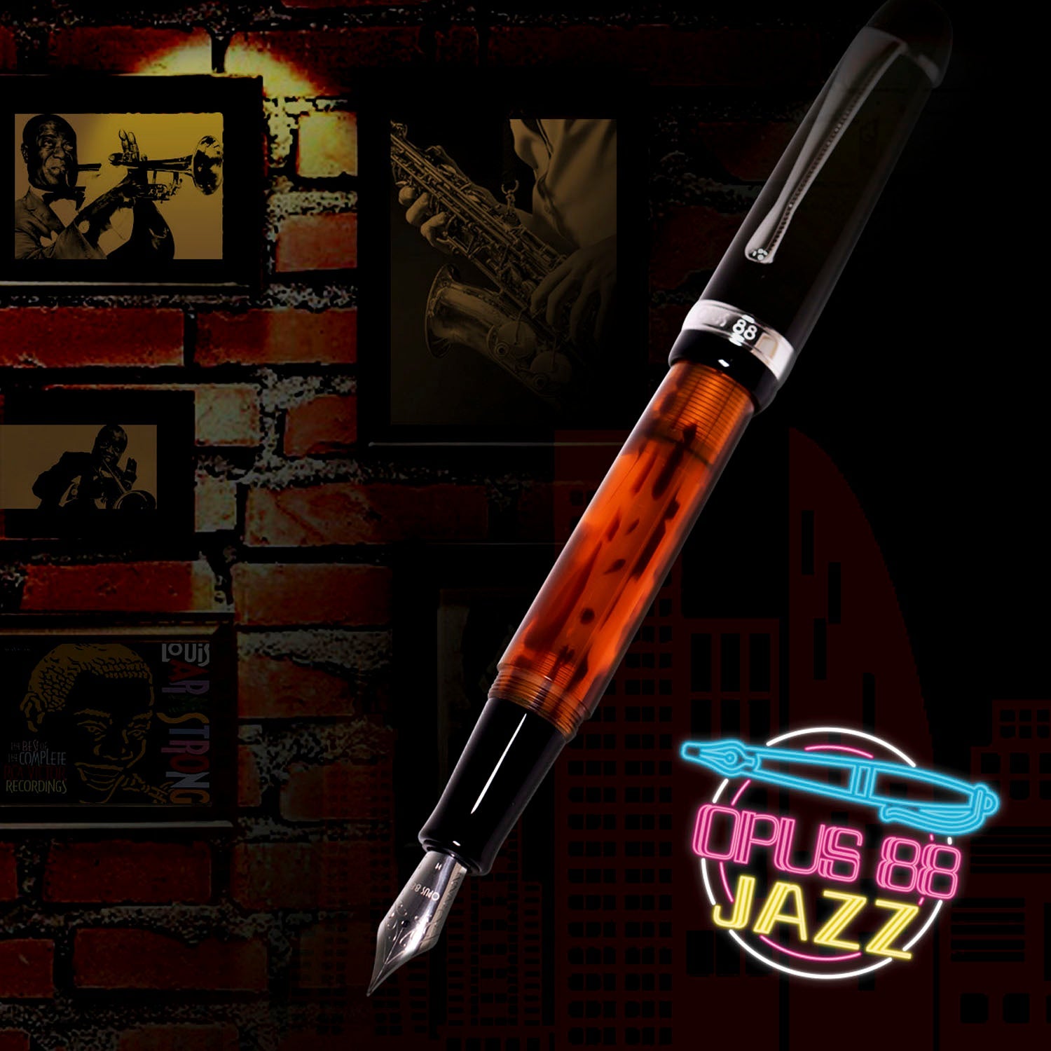 Opus 88 Jazz Amber Fountain pen