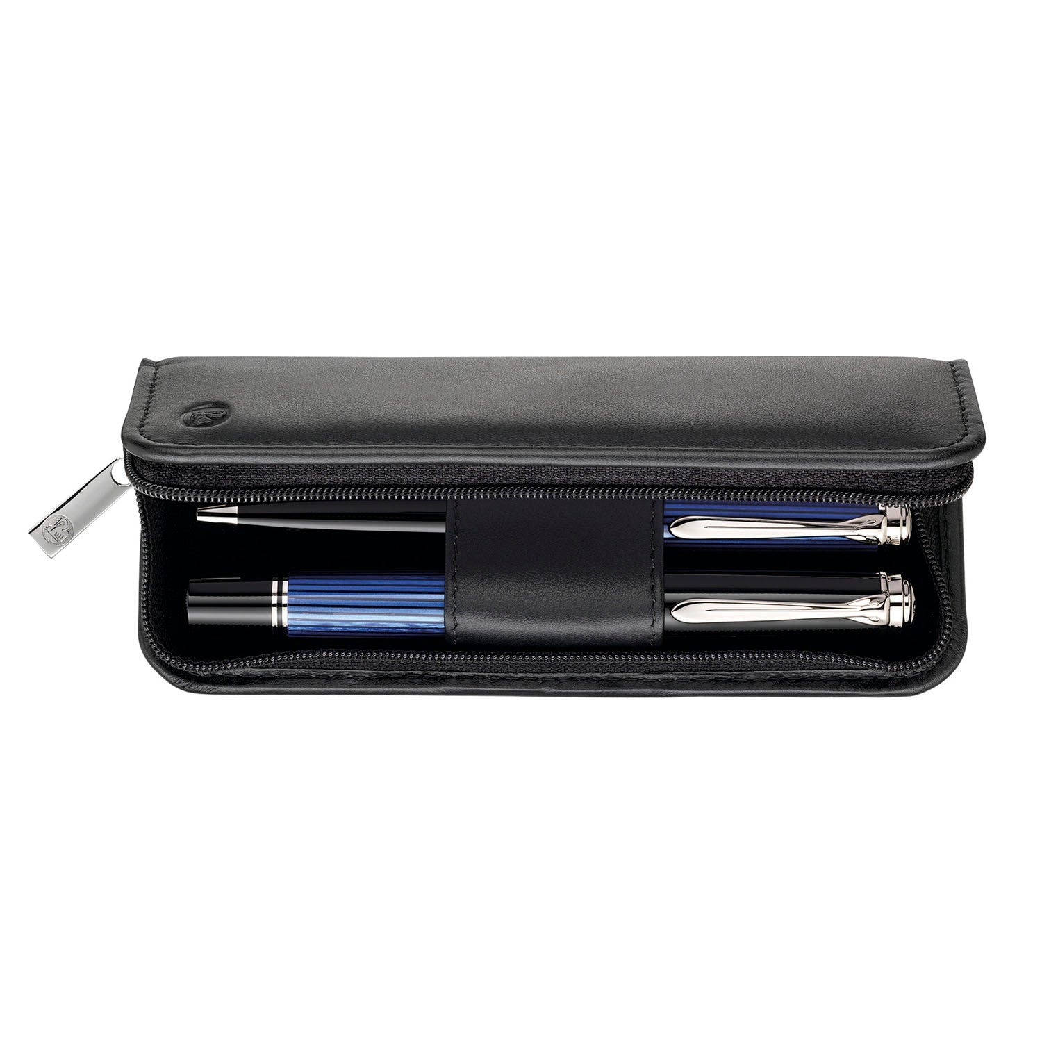 Pelikan Leather Two Pen Case (Black) 958017