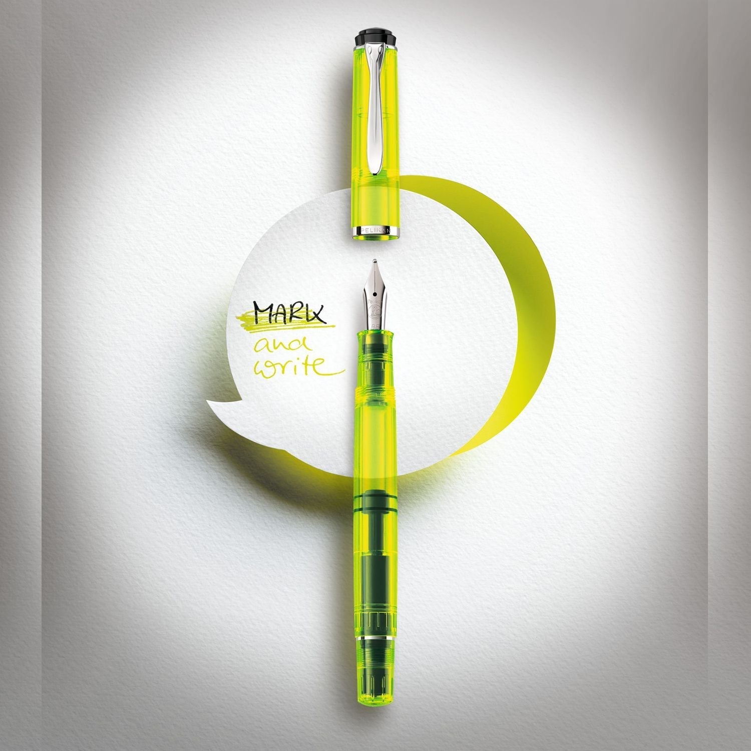 Pelikan Classic M205 Duo Neon Yellow Fountain Pen Set 819886 | Germany ...