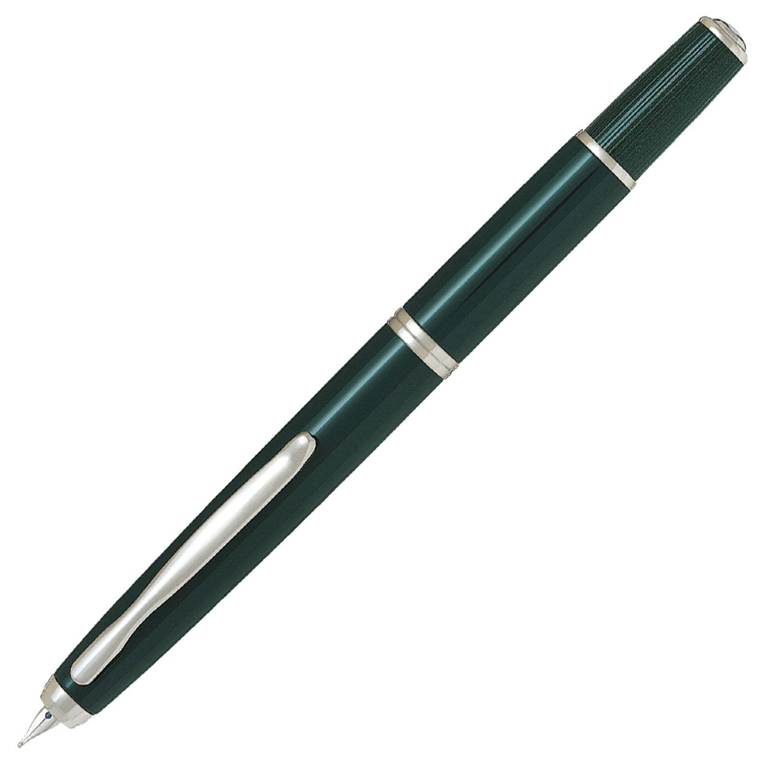 Pilot Capless Fermo Dark Green CT Fountain Pen | Japan | Onlinemantra.in
