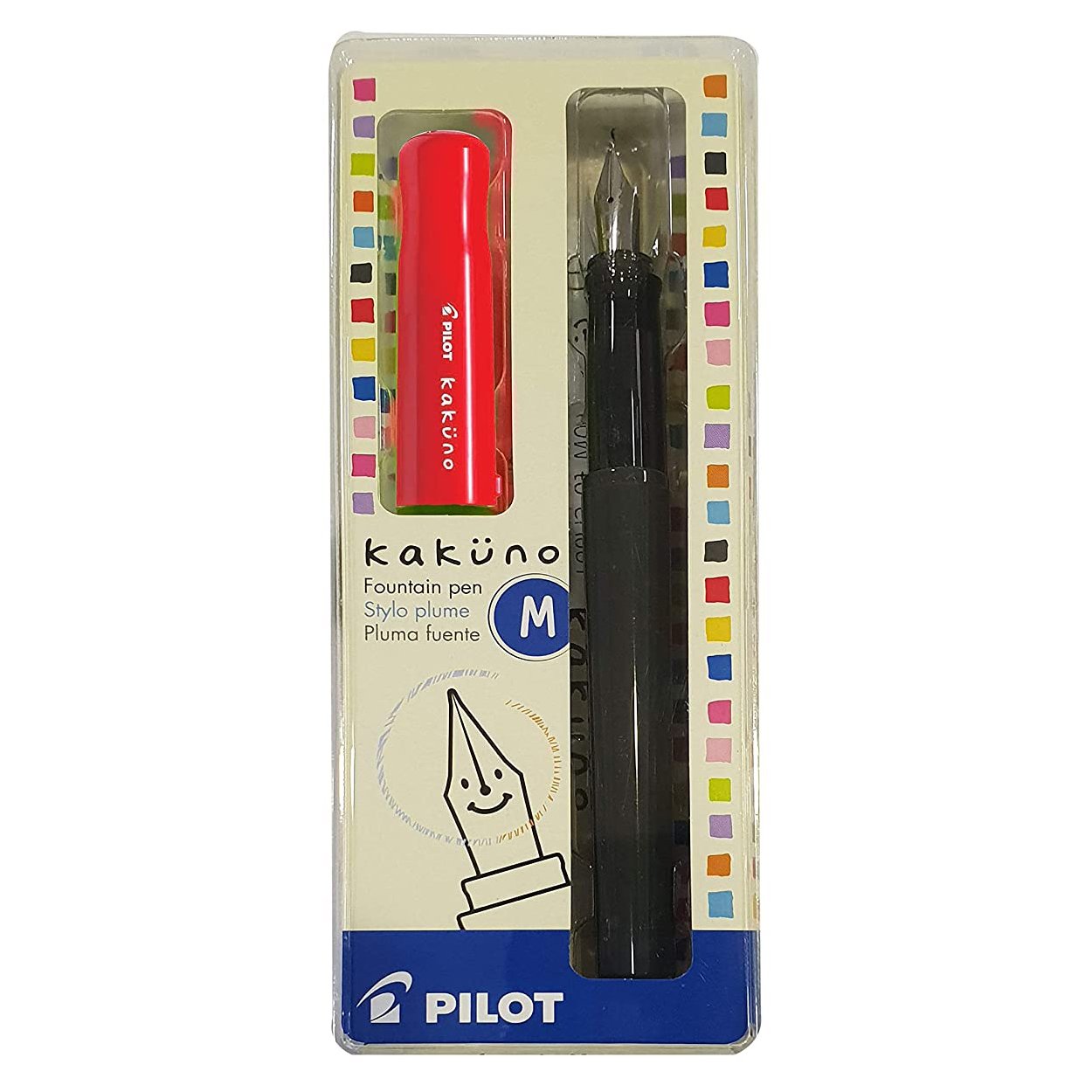 Pilot Kakuno Red Fountain Pen | Japan | Onlinemantra.in