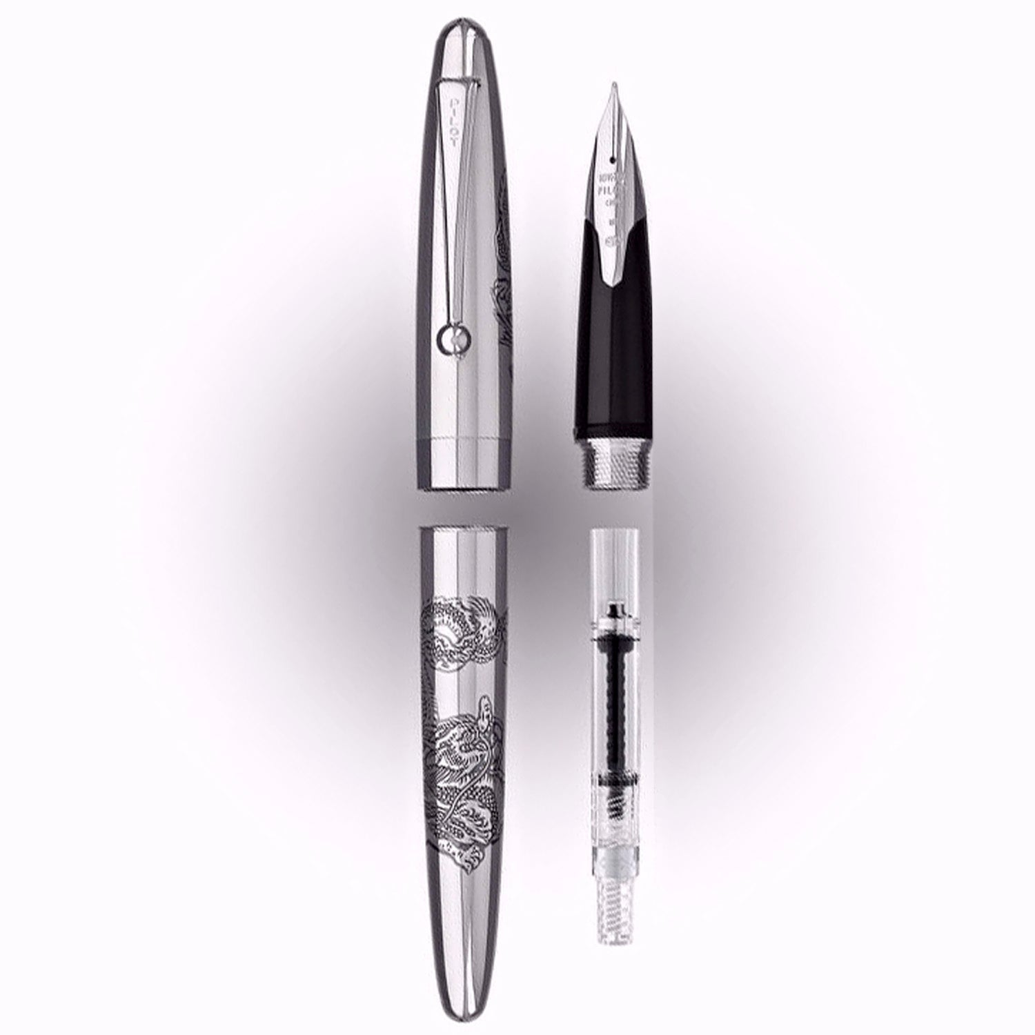 Pilot Sterling Silver Dragon CT Fountain Pen