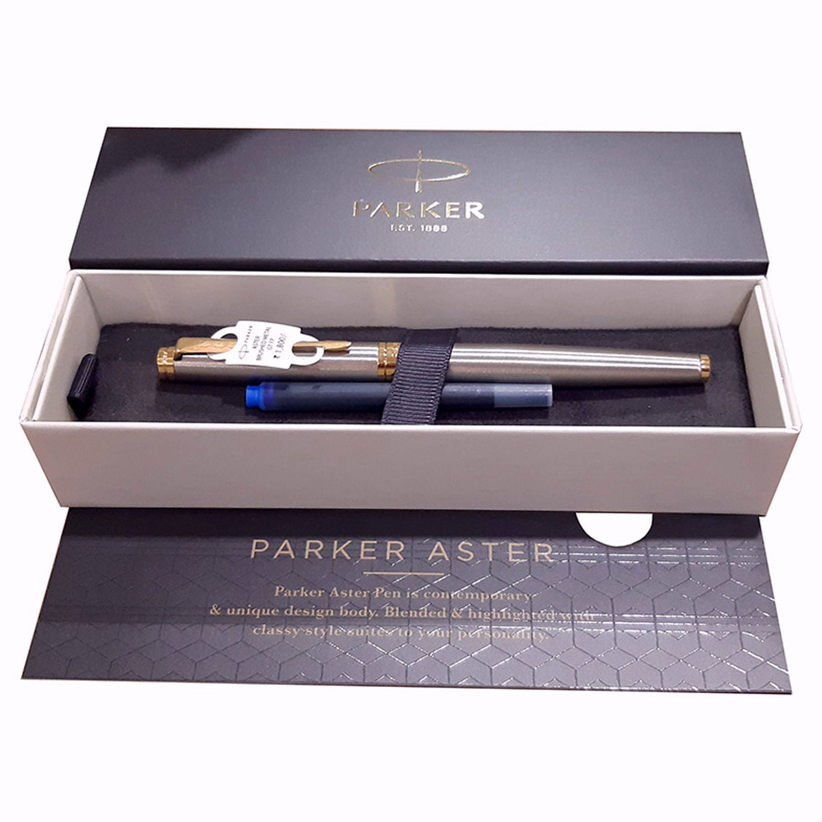 Parker Aster Brushed Metal GT Fountain Pen
