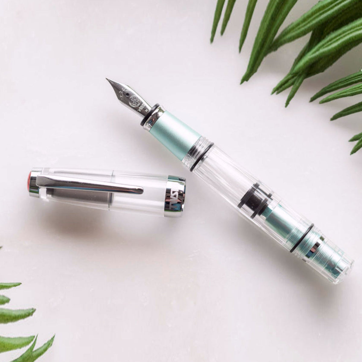 Twsbi Diamond Mini AL Mint Blue CT Fountain Pen